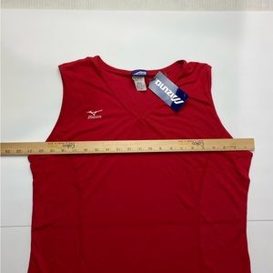 Mizuno | Tops | Mizuno Red Workout Top Sleeveless With White Logo Size ...